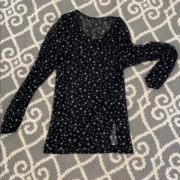 Zara | Tops | Zara See Through Star Top | Poshmark